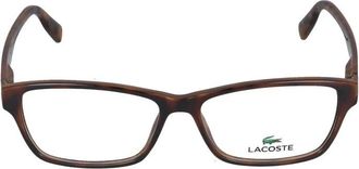 Lacoste unisex, Accessoires, Brun, Taille: 50 MM Lunettes &Eacute;l&eacute;gantes en Couleur Havane