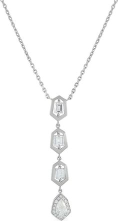 Luxury Bazaar collier &agrave; pendentif orn&eacute; de diamants - Argent