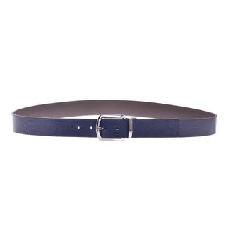 Baldinini Homme, Accessoires, Bleu, Taille: 110 CM Reversible blue and dark brown tumbled belt