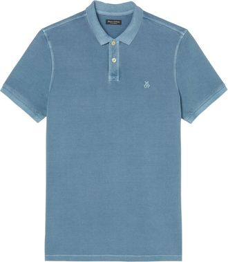 Marc O'Polo Poloshirt in Washed-Optik mit Label-Stickerei, Regular Fit in