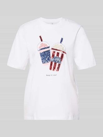 Only Regular Fit T-Shirt aus reiner Bio-Baumwolle Modell BURST