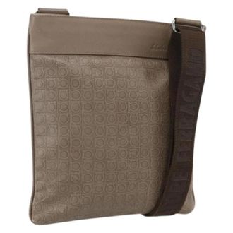 Ferragamo Sac bandouli&egrave;re en cuir Pre-owned - Femme - Pre-owned - Beige - Taille: ONE Size
