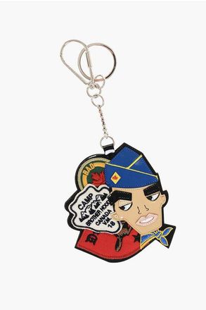 Dsquared2 Metal DEAN&DAN Keyring with Maxi Pendant size Unica