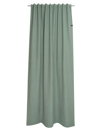 Sch&ouml;ner Wohnen Kollektion Gardine Solo 130x250 - Vorhang Blickdicht Salbei Baumwollmix - Vorh&auml;nge Wohnzimmer - Dekoschal - Curtains