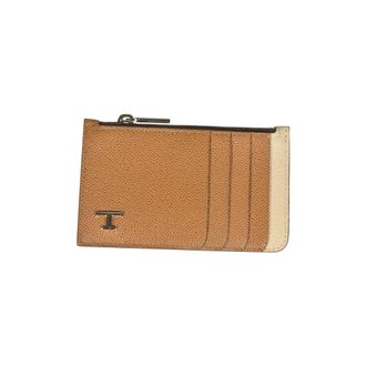 Tod's Homme, Accessoires, Brun, Taille: ONE Size Porte-cartes en cuir