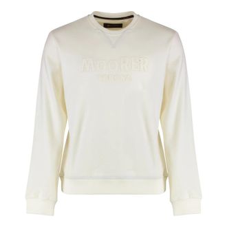 Moorer Gerippter Strickwollpullover - - Knitwear - Herren - Wei&szlig; - XL