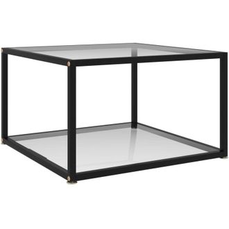 vidaXL Vidaxl - Table basse Transparent 60x60x35 cm Verre tremp&eacute;