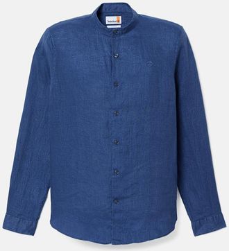 Timberland Mill Brook Leinenhemd f&uuml;r Herren in Dunkelblau, Herren, Blau, Gr&ouml;&szlig;e