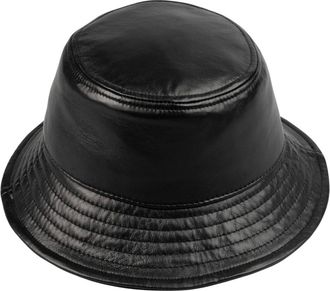 La Haine Inside Us unisex, Accessoires, Noir, Taille: M Leather Bucket Hat