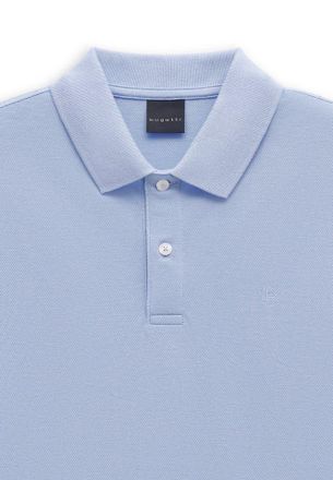 Bugatti Poloshirt Modern Fit strukturierter Baumwollmix