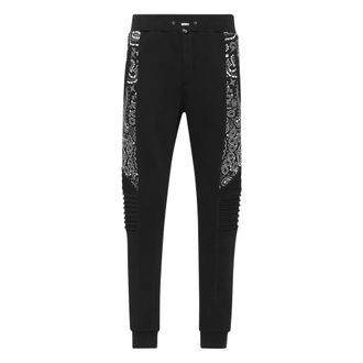 Philipp Plein Homme, Pantalons, Noir, Taille: 2XL Jogging Pantalons Paisley Bandana