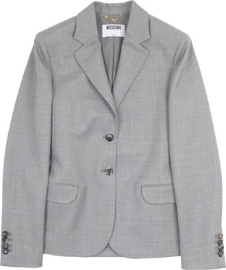 Moschino Femme, Vestes, Gris, Taille: 36 FR Blazers