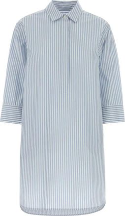 Woolrich Femme, Robes, Bleu, Taille: 36 FR Robe Chemise en Popeline Brod&eacute;