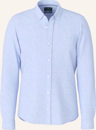 Joop Hemd Mike Regular Fit Mit Leinen blau