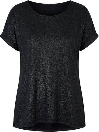 Angel Of Style T-Shirt Strickshirt Comfort Fit Silberdruck Halbarm