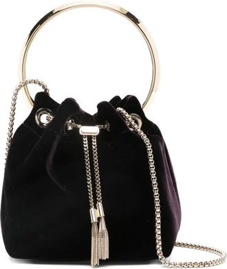 Jimmy Choo London sac à main Bon Bon à anse sur le dessus - Noir