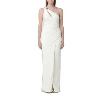 Versace Robe en jersey drap&eacute; asym&eacute;trique - Femme - Robes - Blanc - Taille: 40 FR