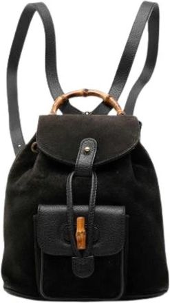 Gucci Pre-owned Vintage Backpack - - Pre-owned - Damen - Schwarzk - ONE SIZE