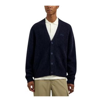 Olaf Hussein Signature Strickjacke Navy - - Knitwear - Herren - Blau - S