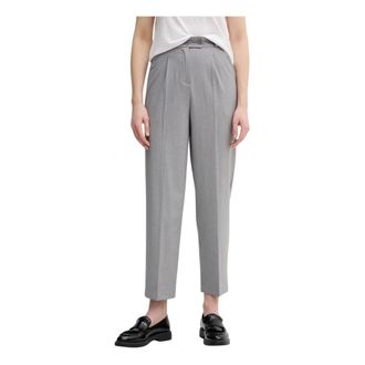 Benetton Pantalon Tailleur &agrave; Pinces - Femme - Pantalons - Gris - Taille: 36 FR