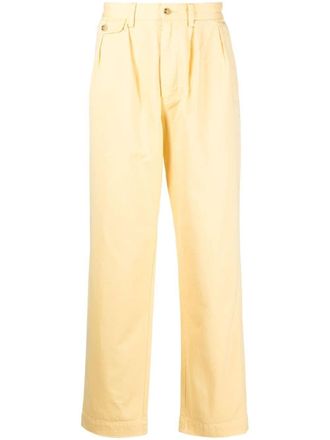 Polo Ralph Lauren pantalon chino Whitman pliss&eacute; - Jaune