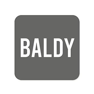 Tongue in Peach Lustige Getr&auml;nke-Untersetzer | Neuheit B&uuml;ro Tasse Untersetzer | Childish Baldy Beer Mat | Sarkastisches Wohnaccessoire | Silly Prank Joke Coffee - CC5