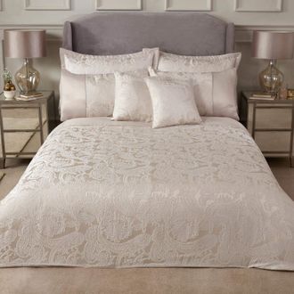 Emma Barclay Maison Bettwäsche-Set mit Paisleymuster, cremefarben Duchess Bettdecke Kingsize-Bett, Polyester, Super King