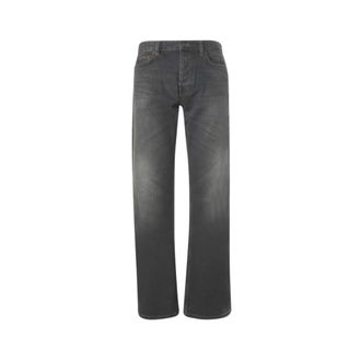 Emporio Armani Gerade geschnittene Five-Pocket-Jeans aus Denim - - Jeans - Herren - Grau - W32