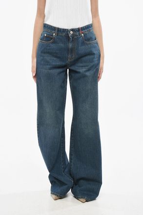 Alexander McQueen High-Waist Wide-Leg Jeans Alexander McQueen