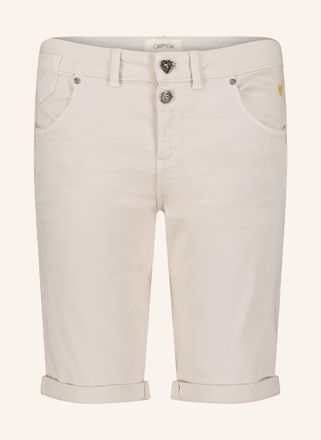 Cartoon Cartoon Jeans-Bermudas Mit Schmucksteinen beige