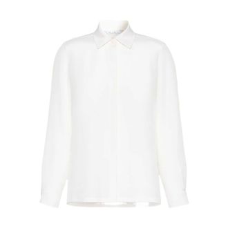 Max Mara Damen, Blusen & Hemden, Wei&szlig;, LGr&ouml;&szlig;e