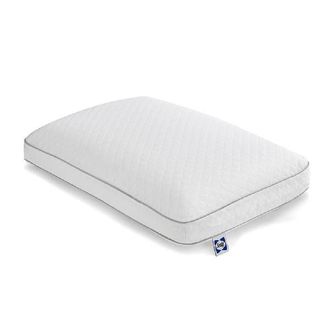 Sealy Essentials Memory-Foam-Bettkissen zur Druckentlastung, adaptives Kissen aus Memory-Schaum mit waschbarem Strickbezug, Standard, 61 x 40,6 x 12,7 cm, W