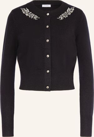 Hobb's Strickjacke Penelope Mit Schmucksteinen blau