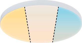 Paulmann 79892 LED Panel Velora rund 300mm 1530lm White Switch Weiß rund Deckenleuchte Metall 3000 K