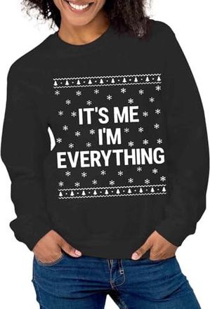 Generic Sweat assorti pour couple de Saint-Valentin 2026 avec inscription &laquo; I Have Everything I Want For Shirt/Husband Wife &raquo;, Noir, XXL