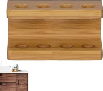 Generico Zahnbürstenhalter aus Holz, Aufbewahrungsbox für Zahnbürsten | Wasserdichter Zahnbürsten-Organizer mit mehreren Löchern | Mehrzweck-Halter für Zahnbür
