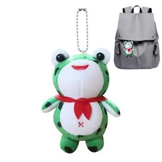Generic Porte-clés mignon - Décoration de sac à dos en forme de grenouille - Pour sac à main, porte-monnaie, bijoux, portefeuille, téléphone portable, femmes,