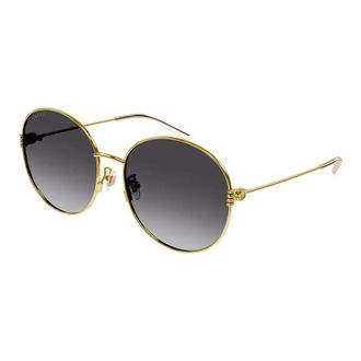 Gucci Runde Sonnenbrille - - Accessories - Damen - Gelb - 58 MM