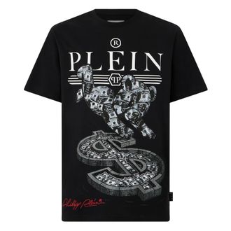 Philipp Plein Homme, Tops, Noir, Taille: 3XL T-Chemises