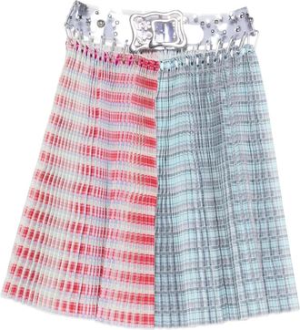 Chopova Lowena jupe à design plissé - Rouge