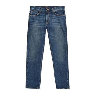Nudie Jeans Klassische Regular Fit Dunkelblaue Jeans - - Jeans - Herren - Blau - W36 L32