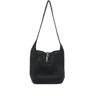 Saint Laurent Medium Les 5 &Agrave; 7 Raffia Shoulder Bag