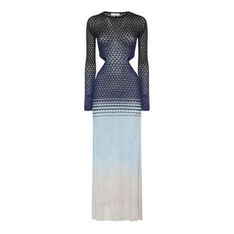 Akep Femme, Robes, Multicolore, Taille: 36 FR Abito Lungo Cut-Out