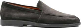 Santoni Homme, Chaussures, Gris, Taille: 40 EU Mocassins Slip-On en daim