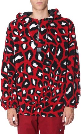 Msgm Shearling Jacket - Red