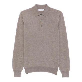 Gran Sasso Pull col V Tennis - Homme - Pulls - Brun - Taille: S