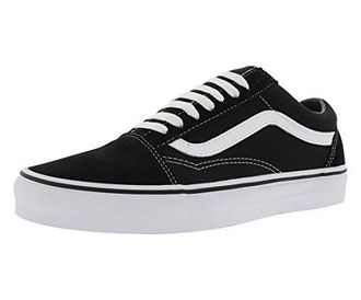 Vans U Old Skool Baskets mixtes pour adulte - Noir - Nero Black White, 44.5 EU EU