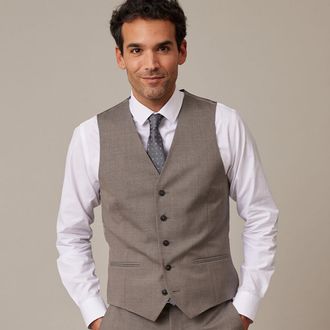 Bexley Gilet Lazare - Costume homme taupe chin&eacute;