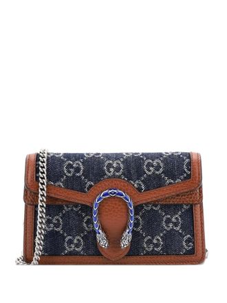 Gucci Dionysus Bag GG Denim Super Mini crossbody bag - Bleu