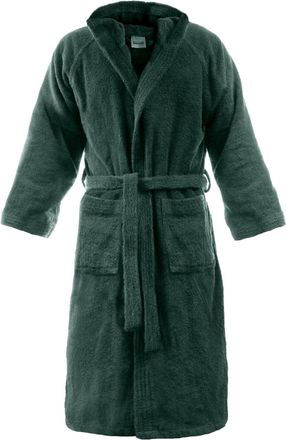 Bassetti Bademantel Damen Herren aus Frottee | Bademantel f&uuml;r Erwachsene Herren und Damen mit Kapuze 100% reiner Baumwolle | Bademantel f&uuml;r Erwachsene Damen He
